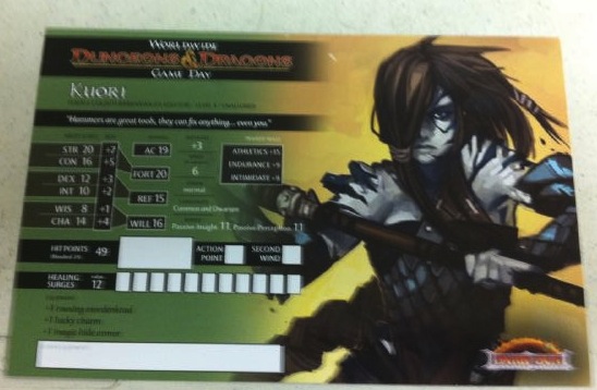 Kuori Character Sheet | Sarah Darkmagic